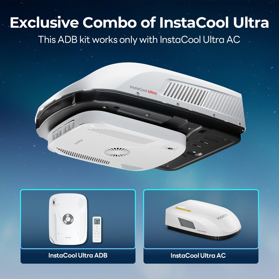 16K Heat Pump RV Air Conditioner Rooftop Camper AC Unit Wifi+Remote ...