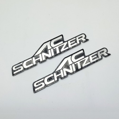 2pcs AC Schnitzer Chrome Car Trunk Rear Fender Badge Emblem Decal ...
