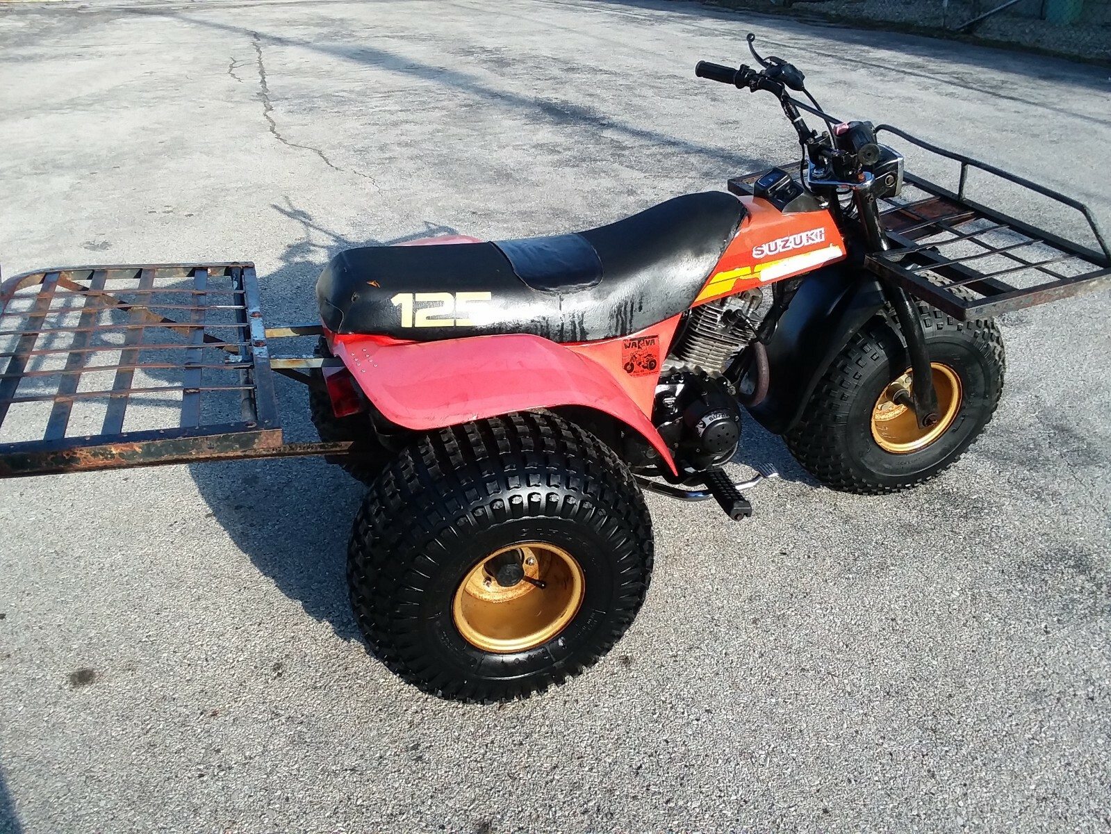 mint suzuki 125cc hunting atc atv runs great with racks | eBay