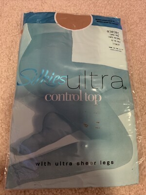 Silkies Ultra Control Top pantyhose ultra sheer legs Color Nude Size ...