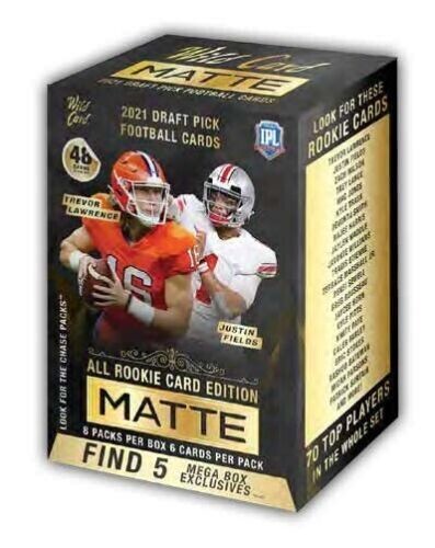 2021 Wild Card MATTE Football Black Mega Box | eBay