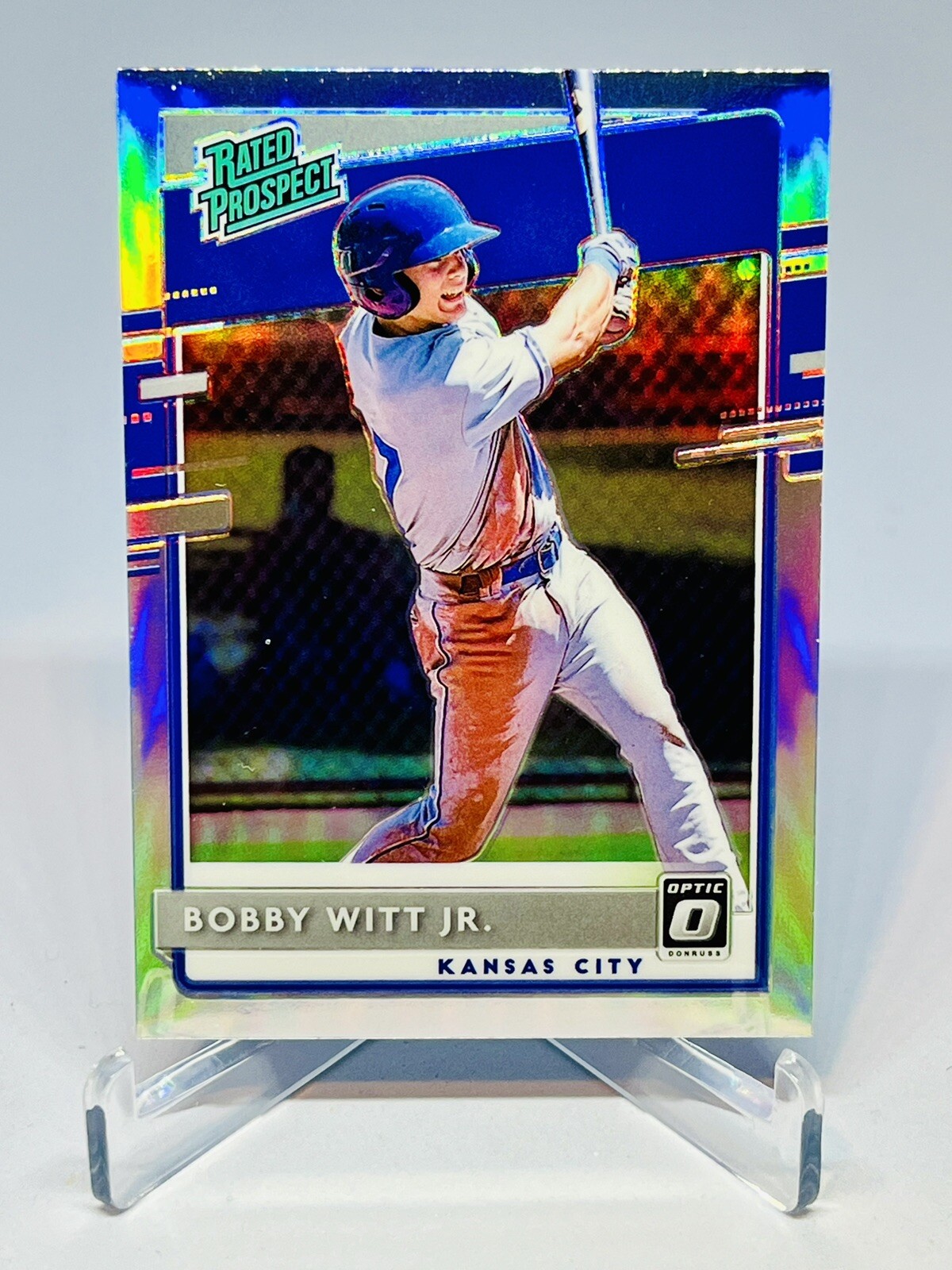 Bobby Witt Jr 2020 Panini Donruss Optic Rated Prospects Silver Holo Prizm #RP-2 | eBay
