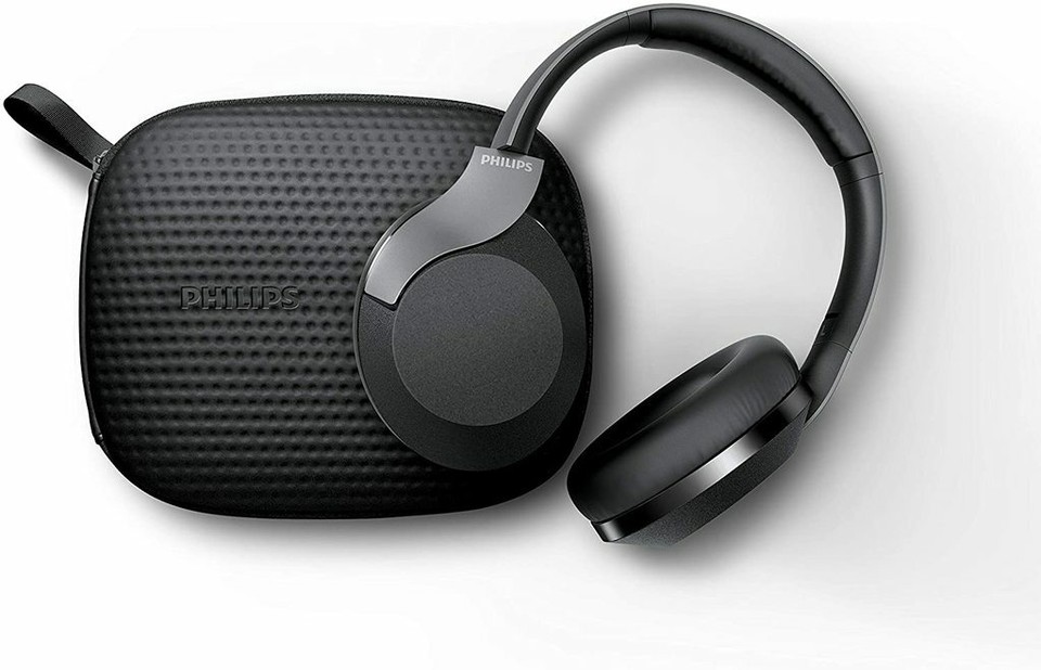 PHILIPS Over Ear Active Noise-Cancelling Headphones Hi-Res Wireless ...
