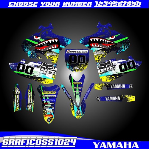 2015-2020 YAMAHA YZ 125 250 GRAPHICS KIT DECALS DECO YZ125 YZ250 2019 ...