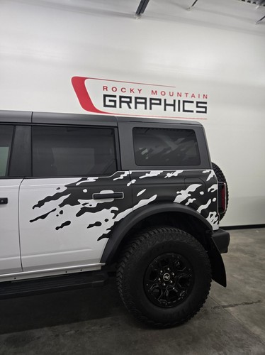 NEW 2021-2025 Ford Bronco Side Mud Splash graphics - Bronco vinyl ...