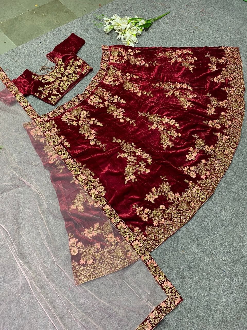 Party Wear Indian Lengha New Wedding Pakistani Bollywood Designer ...