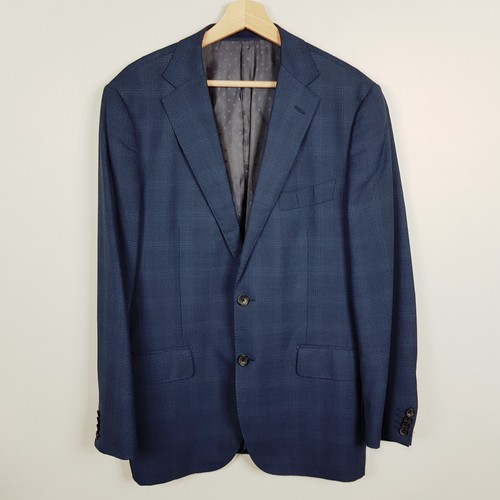 M J BALE Blue Label Mens Size 42 R Berdych Navy Wool Blazer Jacket ...