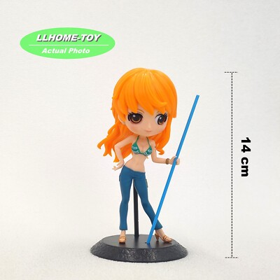 Anime OP Nami stand Big Eye Cute Girl PVC Figures Toy gift cake desk ...