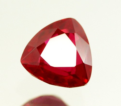 Trillion Cut Natural Burmese Red Ruby 5 Ct Sparkling EGL Certified AAA+ ...
