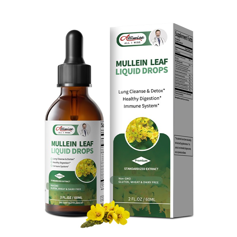 2 PACK Mullein Drops for Lungs, Detox and Cleanse Mullein Extract ...