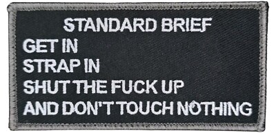 STANDARD BRIEF MILITARY ARMY SWAT TACTICAL HOOK MORALE PATCH | eBay
