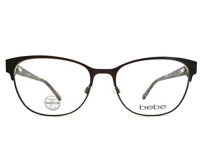Bebe Eyeglasses Frames BB5167 200 TOPAZ Cat Eye w/ Swarovski Crystals ...