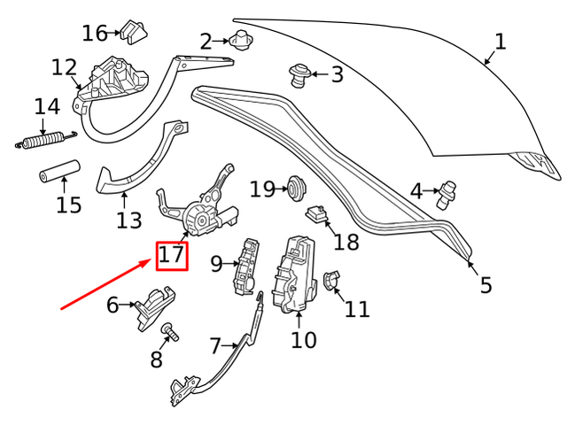 Mercedes-Benz E W213 Rear Lid Drive Unit A2138205903 Genuine for sale ...