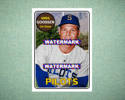 Greg Goossen Baseball Card Greg Goossen 1968 Topps Autographed New