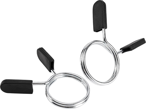 2 Pcs Barbell Weight Bars Clips Clamps 2 Inch for Olympic Bar Spring ...