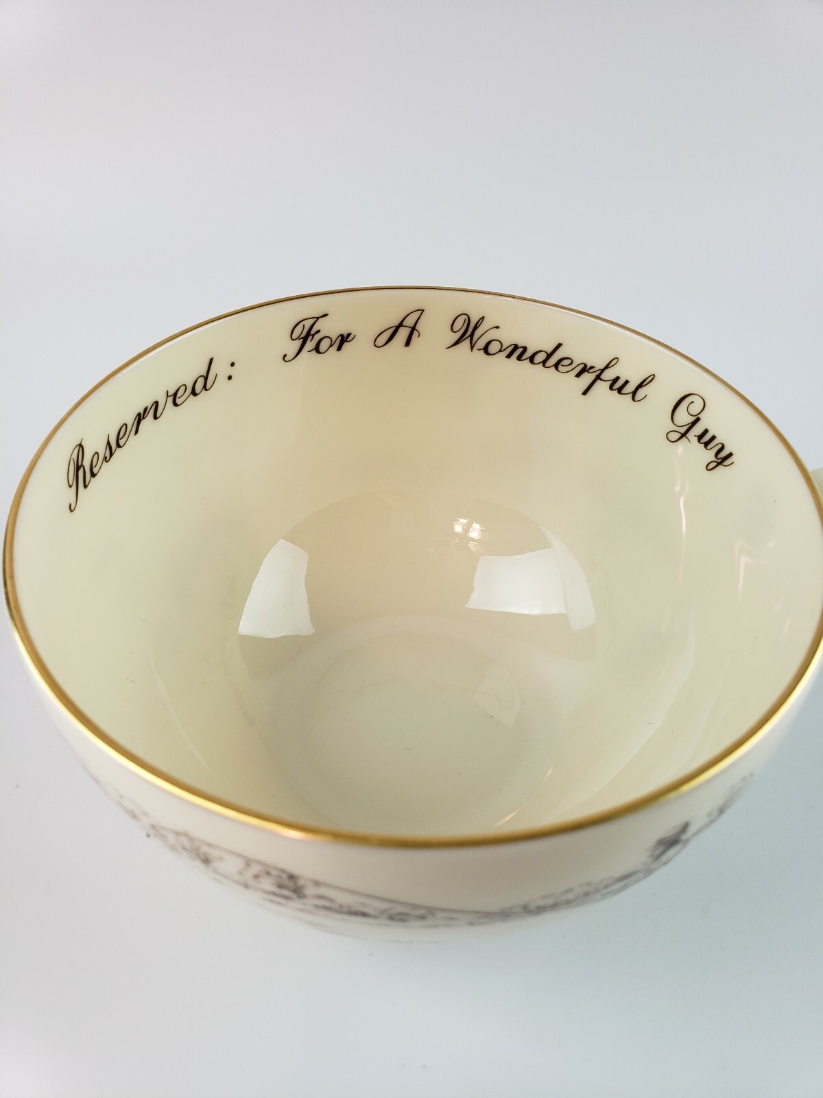 Lenox Reserved for a Wonderful Guy Fishing Coffee Mug Soup Cup Wide ...