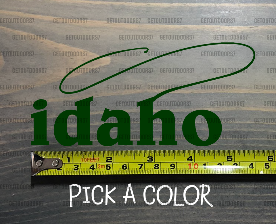 Fly Fishing Idaho Sticker Decal Line Trout Rainbow Hunter Abel Reels ...