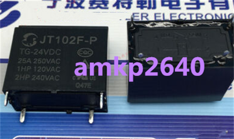 10Pcs New for Relay JT102F-P-TG-24VDC 4-pin 25AHF102F-P-24VDC #am | eBay