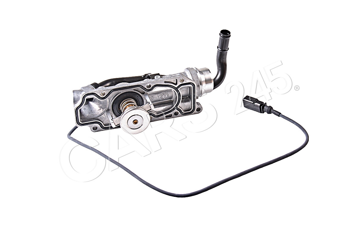 Coolant Regulator housing with thermostat VW Phaeton Touareg 3D 7LA ...