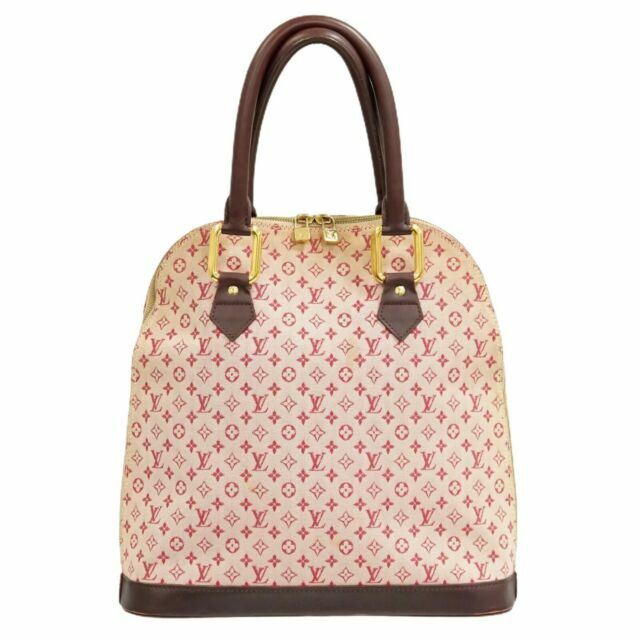 Louis Vuitton Alma Shoulder Bag Pink Monogram Mini Lin Canvas for sale ...