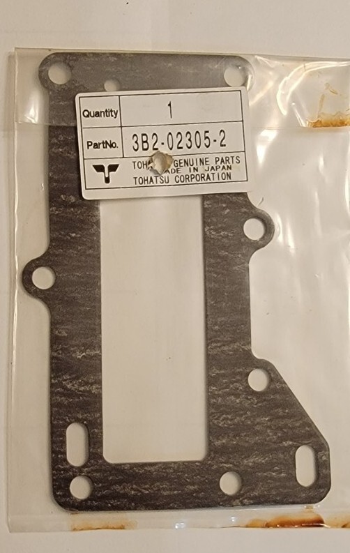 3B2-02305-2 1 M Gasket Exhaust Cover Tohatsu Nissan Outboard 9.8HP 8HP ...