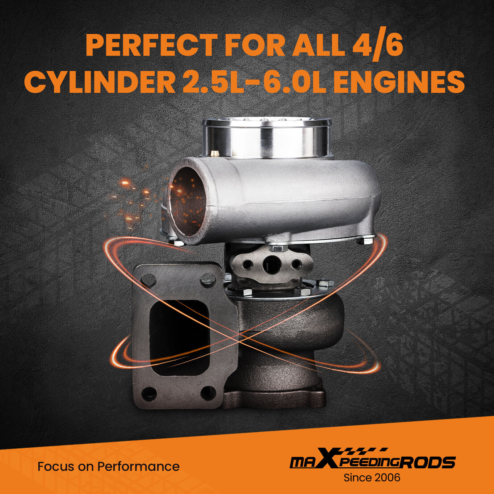 GT35 GT3582 GT3540 T3 AR.70 AR.63 Float Bearing Turbo Charger 600HPS ...