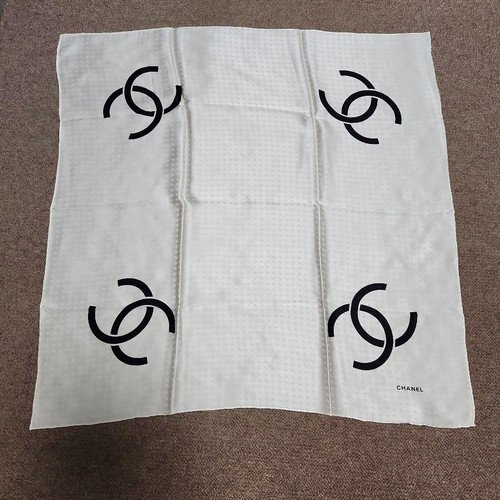 CHANEL Silk Scarf Logo All monogram Coco | eBay