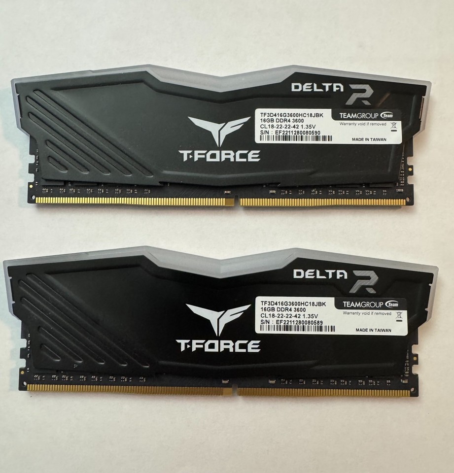Team Group T-Force Delta RGB DDR4 32GB (2x16GB) 3600MHz | eBay