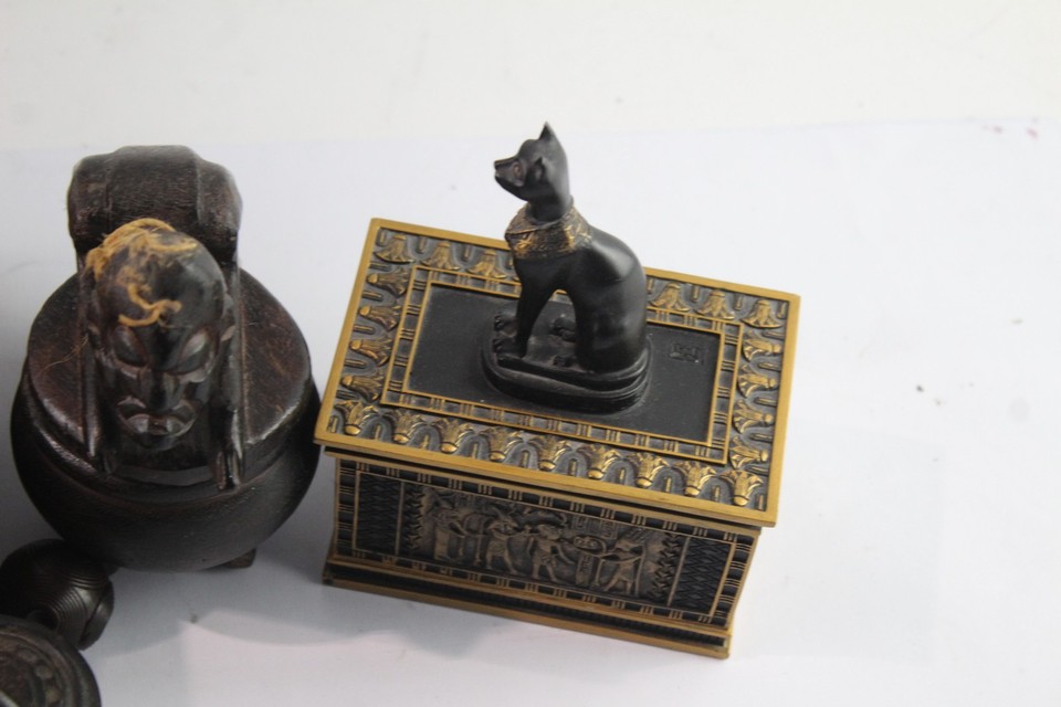 Boxes Antique Vintage Inc African Tribal Hand Carving Figurine Trinket ...