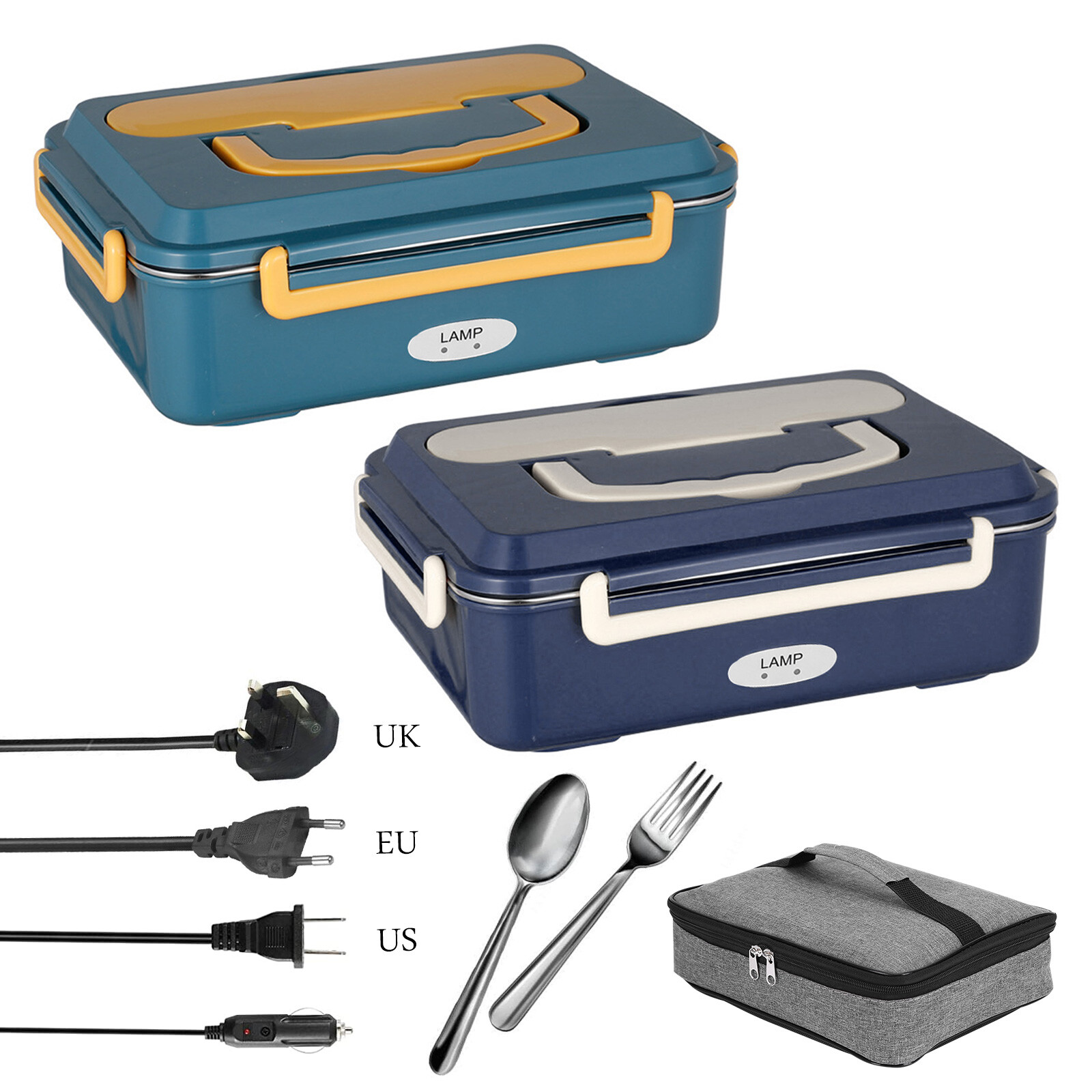 Electric Lunch Box - Portable High-power Food Heater Large Capacity ...