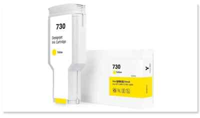 Yellow Ink Cartridges for HP 730 For HP DesignJet T1600 T1700 T2600 ...