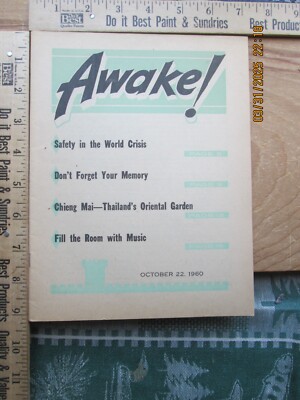 Awake! watchtower magazine oct 22 1960 Jehovah's Witnesses | eBay