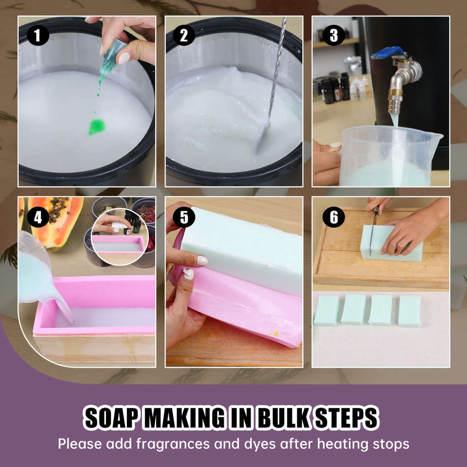 TOAUTO DIY Arts Soap Making 3L Soap Heating Melter Soap Melting Pouring ...
