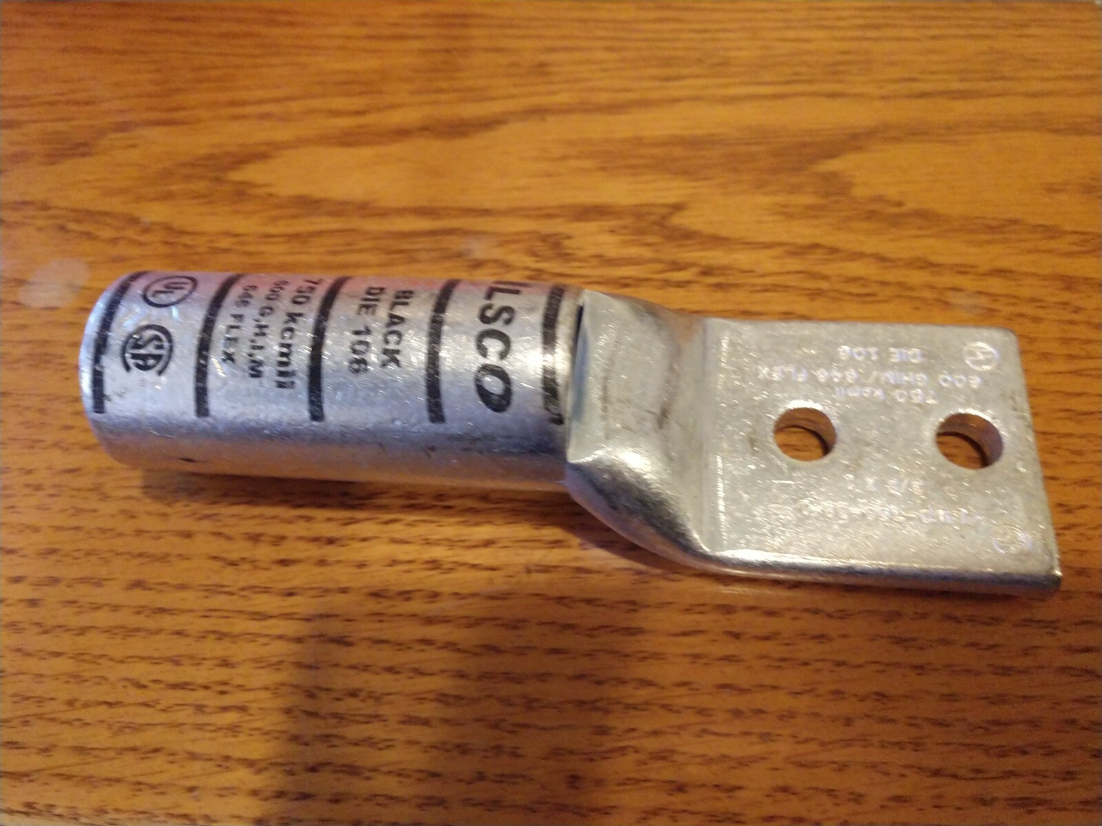 (QTY 2) ILSCO CLWD-750-38-1 Compression Lugs Black Die 106 for sale ...