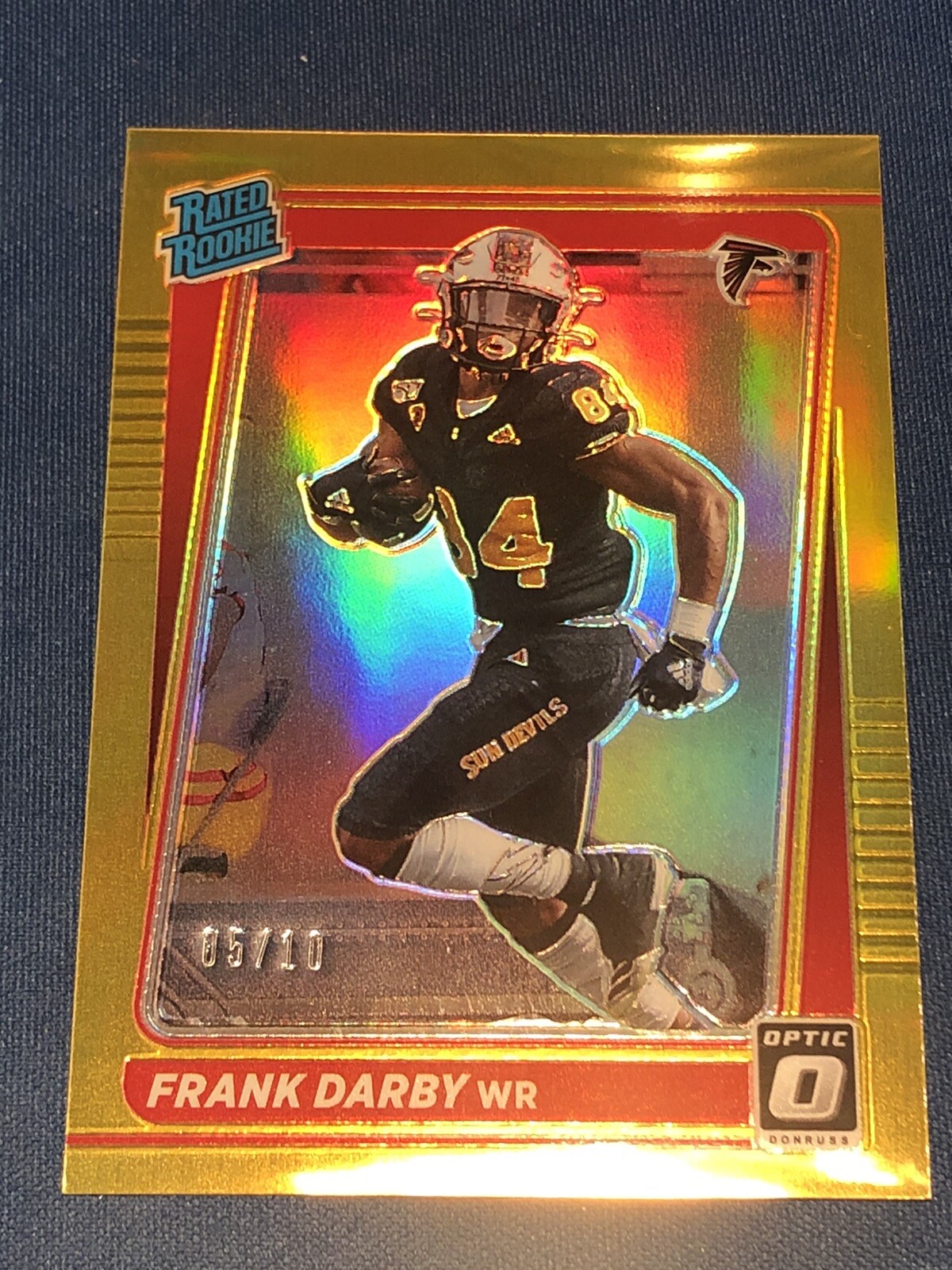 2021 Donruss Optic Frank Darby Rated Rookie Card RC True Gold /10 SSP ...