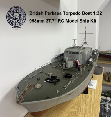 British Perkasa Torpedo Boat 1:32 958mm 37.7" RC Model Ship Kit | eBay