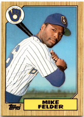 1987 Topps Tiffany Baseball Mike Felder Milwaukee Brewers #352 | eBay