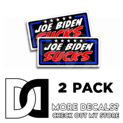 Anti Biden Bumper Sticker - Joe Biden Sucks Trump 2024 MAGA America 2 ...