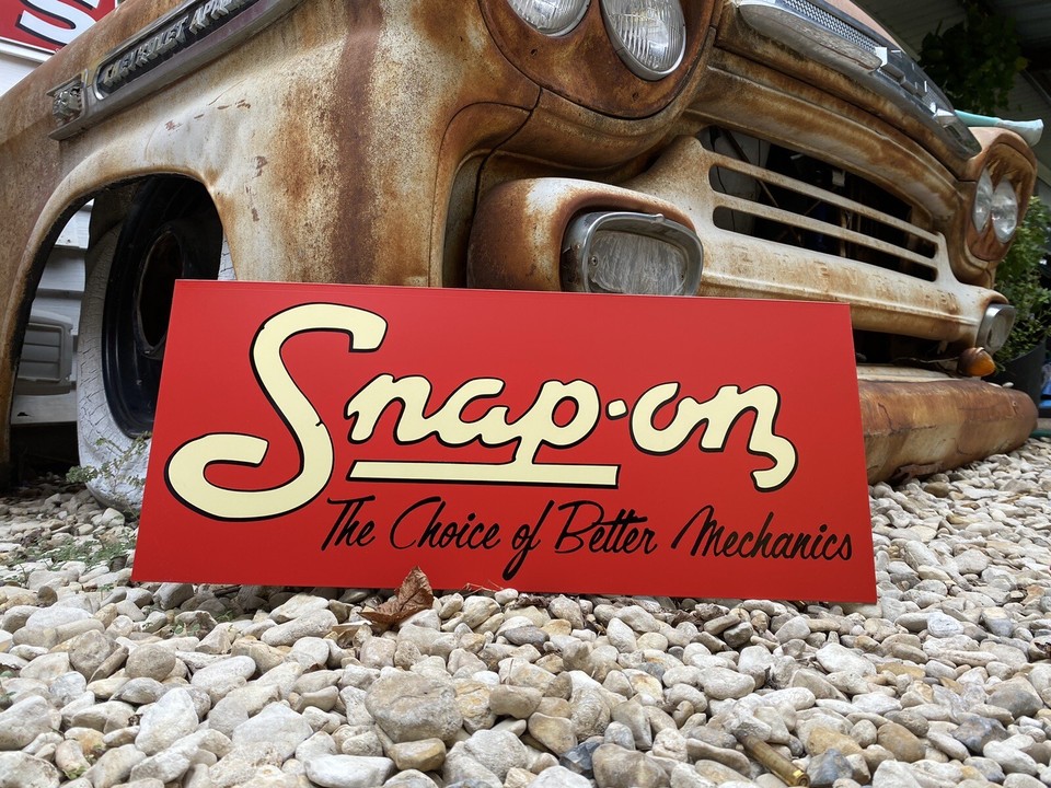 Antique Vintage Old Style Snap On Tools Sign! Mechanic Shop Sign | eBay