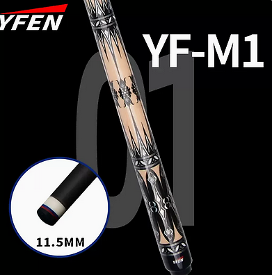 YFEN 58" Carbon Fiber Technology 1/2 Billiard Pool Cue Stick 11.5/12 ...