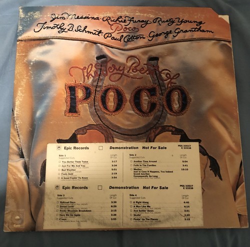 Poco The Very Best Of Poco 2 X LP Epic WLP White Label Promo 1st USA ...