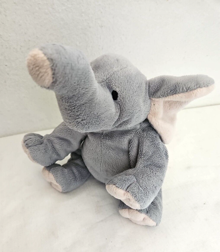 TY Pluffies Winks Elephant 10" Plush Stuffed Animal 2016 Gray Pink ...