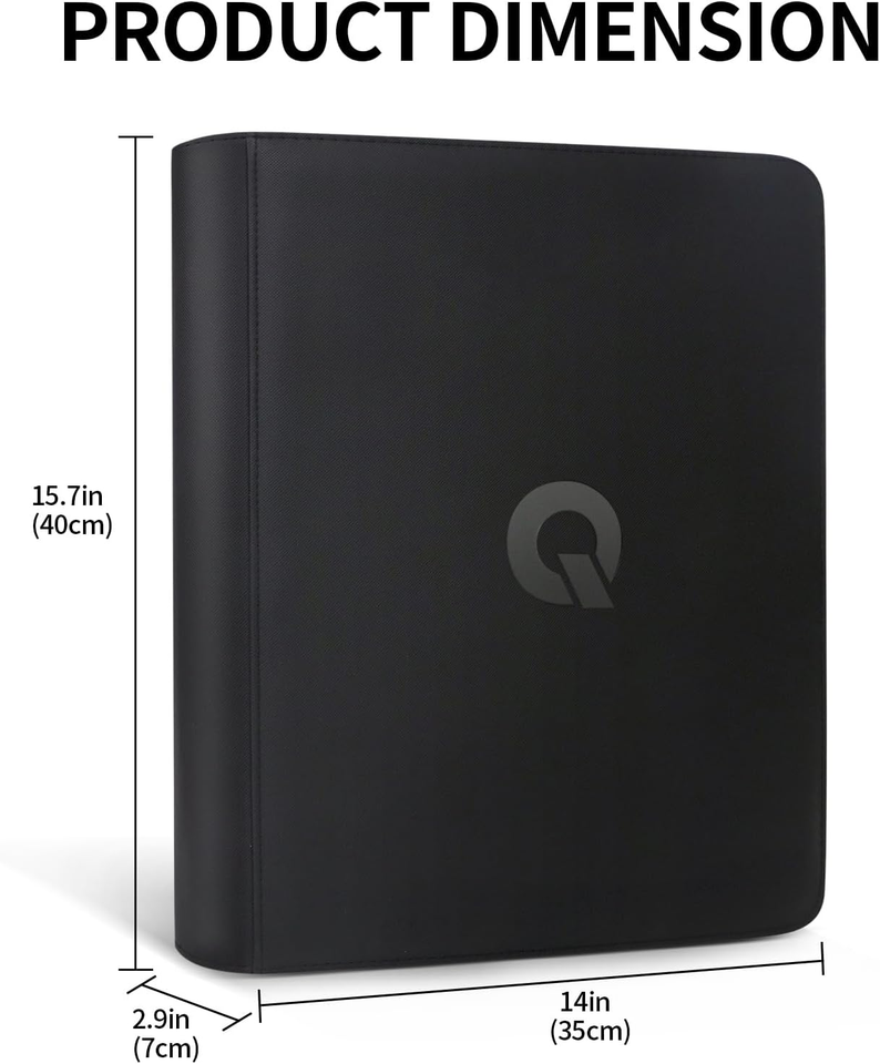 Toploader Binder, Top Loader Binder for Cards, Holds 324 Toploaders, 9 ...