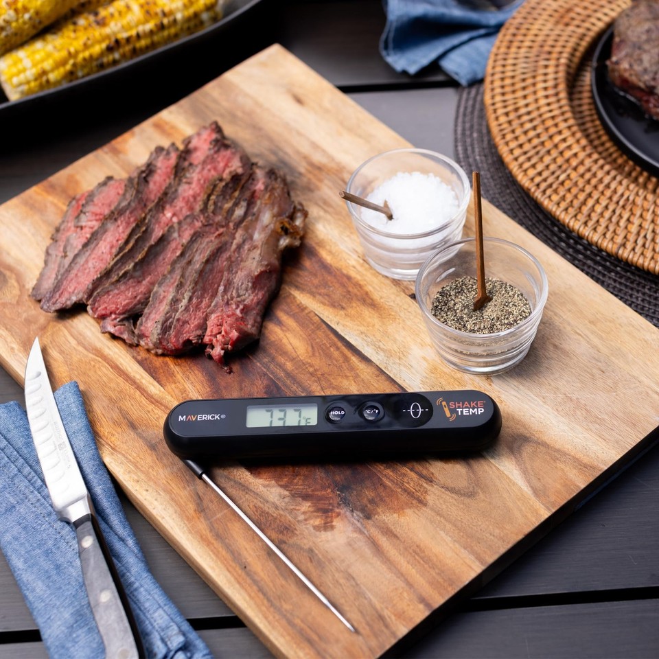 Shake Temp™ Instant Read Thermometer, Kinetic Energy Powered (No ...