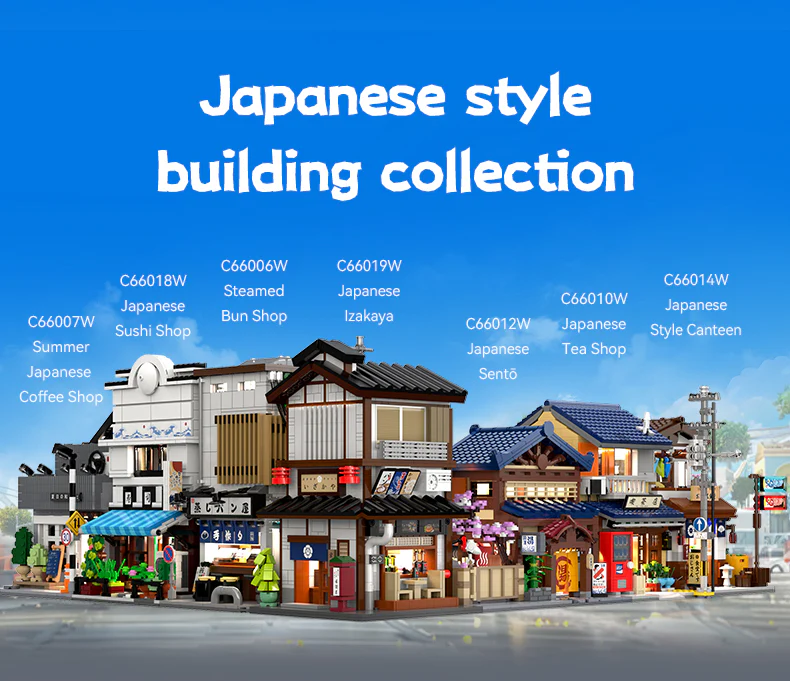 CaDA Japanese Corner Yakitori Izakaya Restaurant Bar 1195 pcs Brick Kit ...