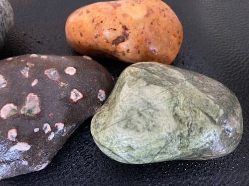 5pc Michigan Sampler-Epidote Amygdaloidal Rhyolite Gneiss Orange/Red ...