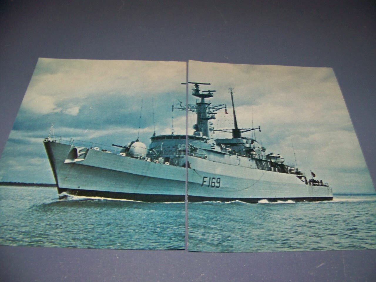 HMS AMAZON (F169) FRIGATE ..2-PAGE COLOR PHOTO PAGES ..RARE (908V) | eBay