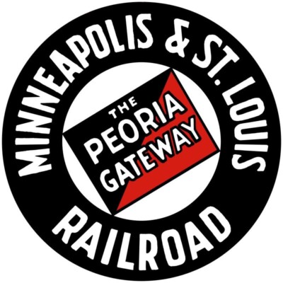 Minneapolis & St. Louis Railroad NEW Sign 28" Dia. Round AMERICAN STEEL ...