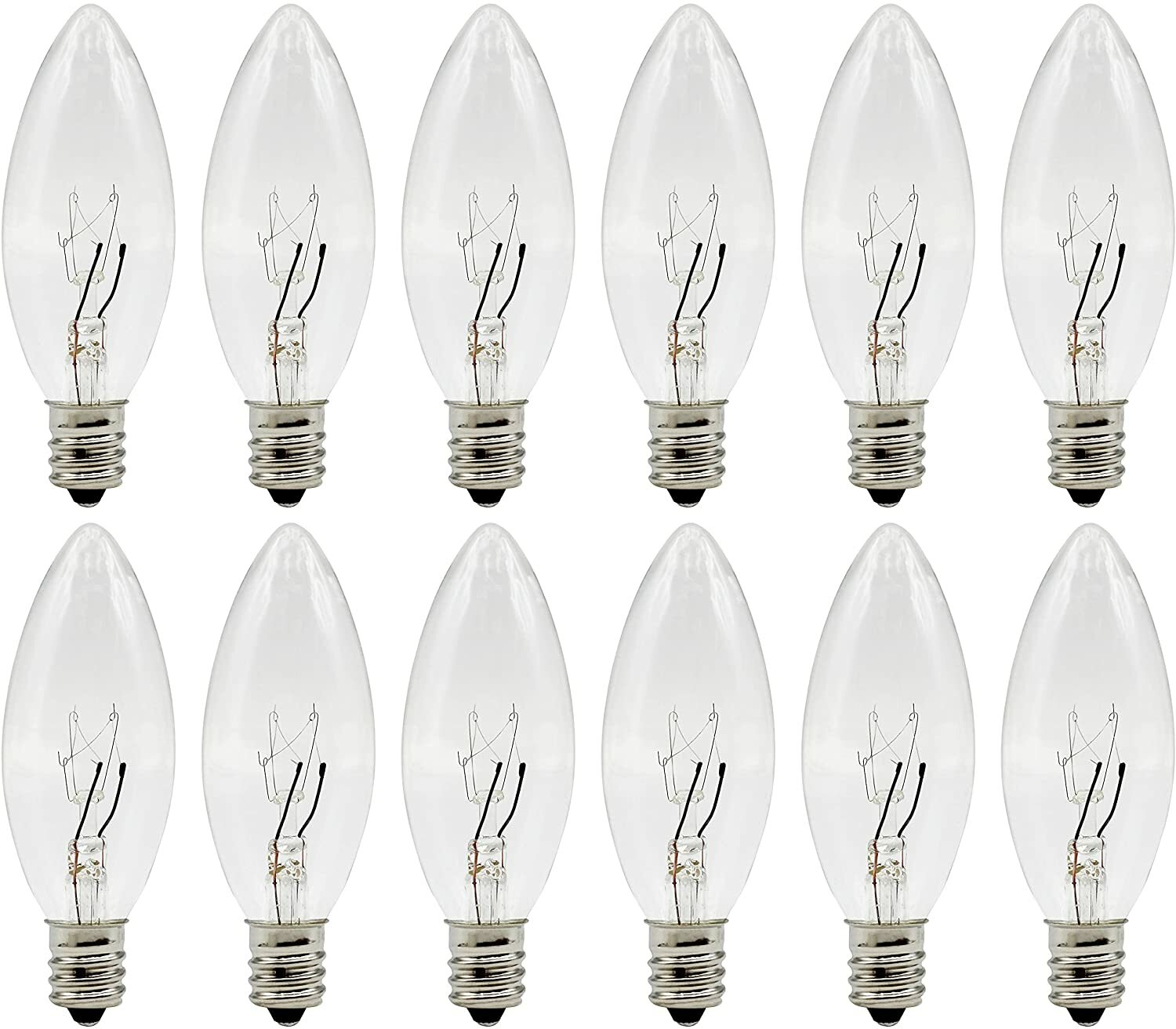 Creative 120V 5W Light Bulbs for Electric Candle Lamps - Pack of 12 for ...