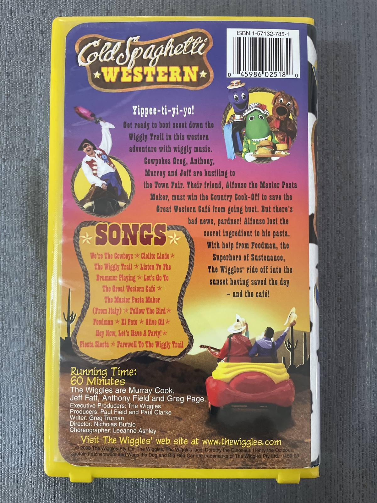 The Wiggles Cold Spaghetti Western Vhs
